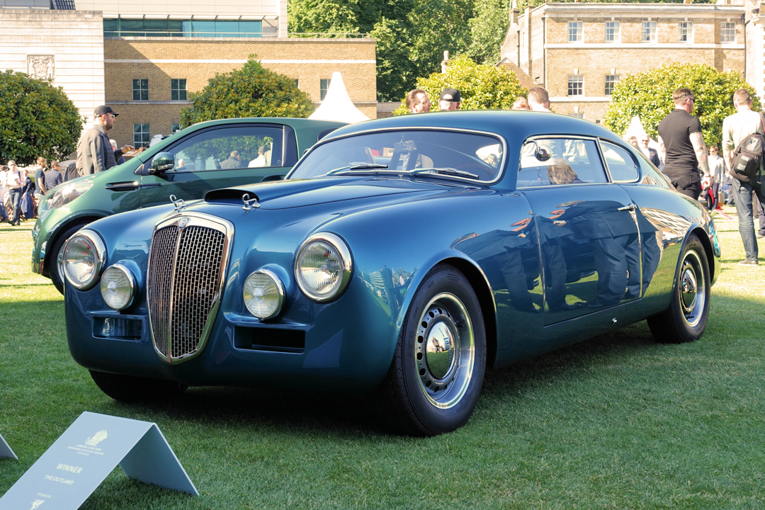Lancia Aurelia GT. Har du hørt om Aurelia Outlaw? Taksenket og tøff.
